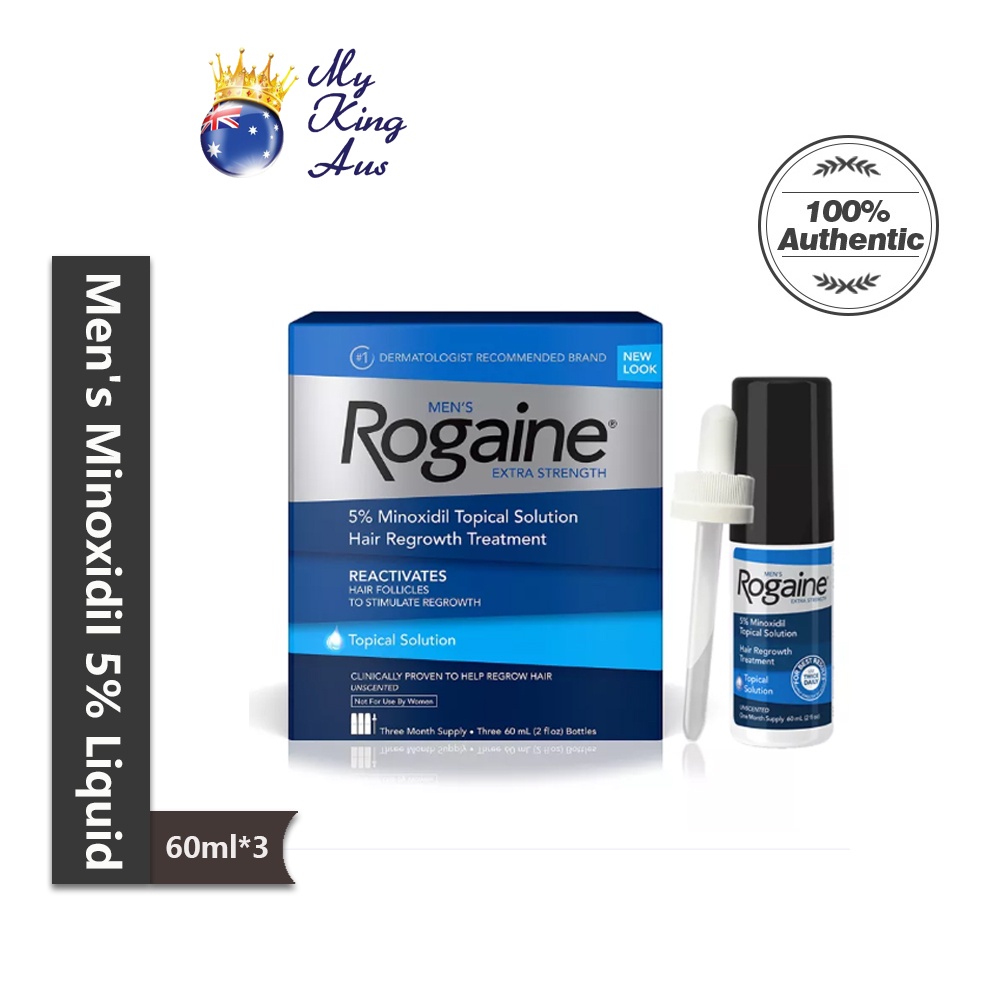 Men's Rogaine Topical Solution Liquid MinoxidiI 5% 60ml*3 Extra ...