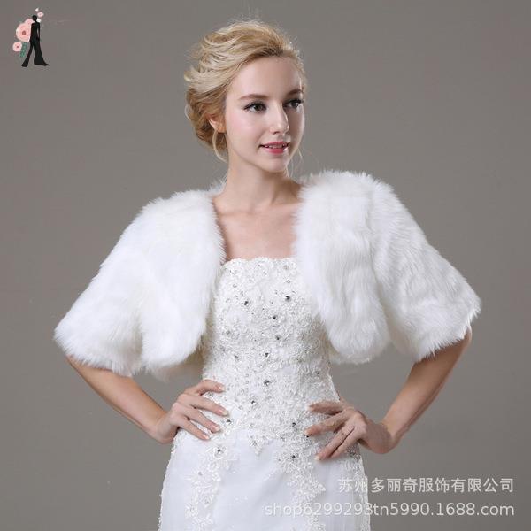 FAUX FUR Shawl Prom Bridal New mink fur coat Wholesale bridal shawl ...