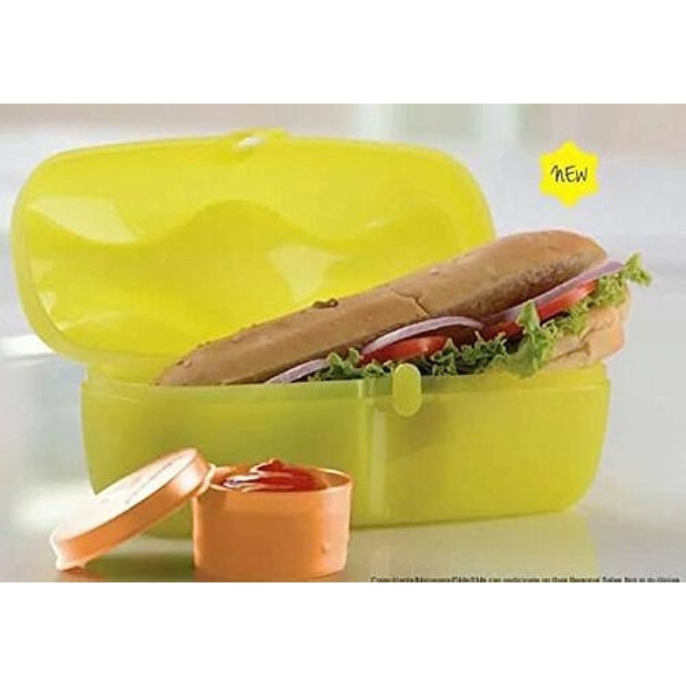 Tupperware Snack Buddy Yellow Lunch Meal Prep Food Storage Snack ...