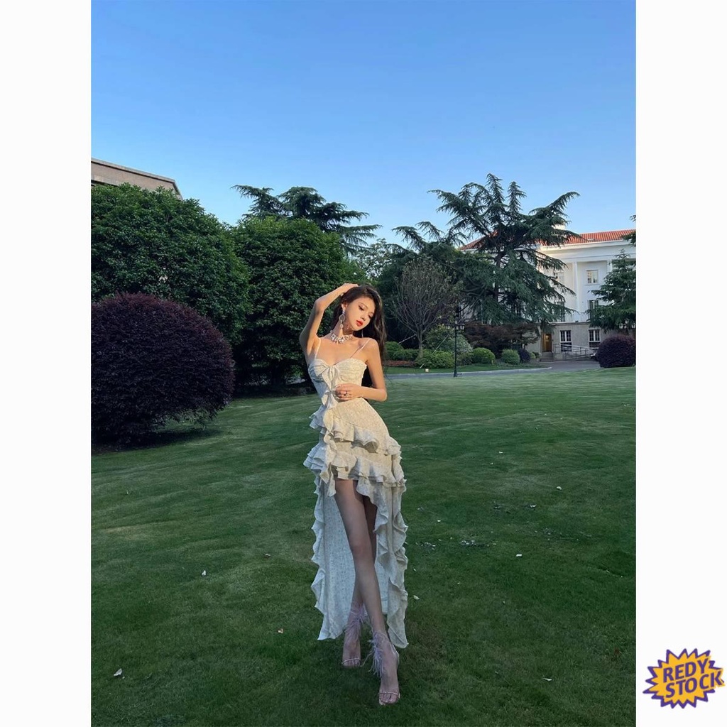 JS prom Evening Dinner Gown Fishtail formal dress temperament French ...