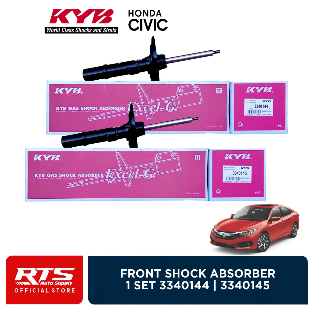 KYB Excel G Front Shock Absorber Honda Civic New 2016 - 2019 3340144 ...