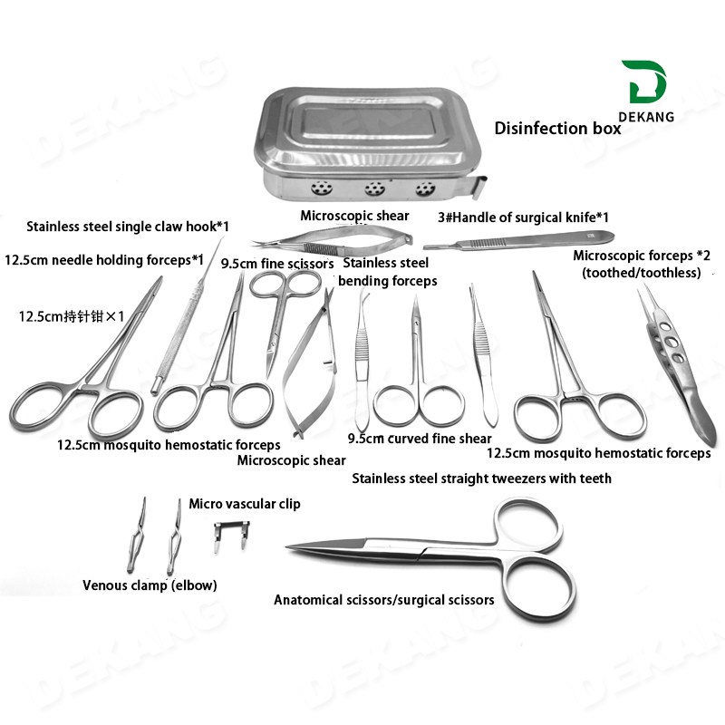 Surgical Kit Surgical Instrument Kit Stainless Steel Animal Pet Rat ...