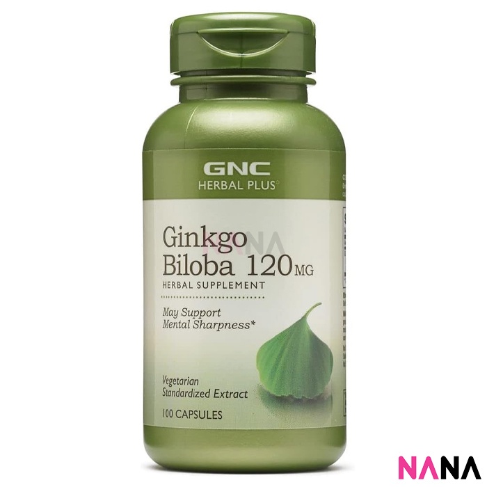 GNC Herbal Plus Ginkgo Biloba 120mg 100 Capsules | Shopee Philippines