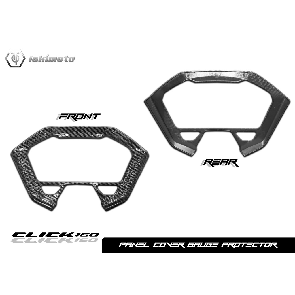 Takimoto Honda Click 160 Panel Cover Gauge Protector Garnish 6D Carbon ...