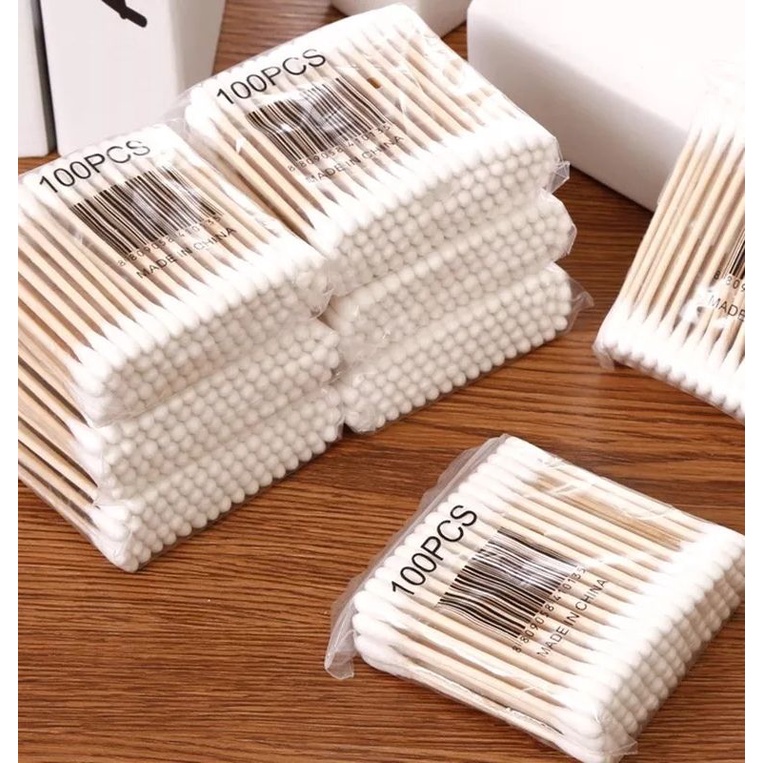 WIHan 100 Pcs Double-headed Cotton Swabs Women Cotton Cotton Medical ...