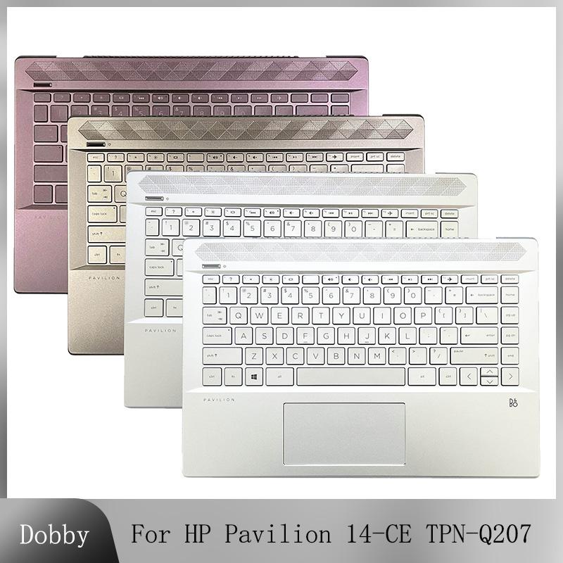 Brand NEW Case For HP Pavilion 14-CE TPN-Q207 G7A US RU Keyboard Upper ...