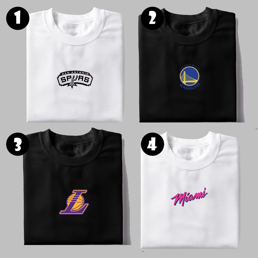 T662 NBA STATEMENT SHIRT Design Graphic Printed Tees White Black Tshirt ...