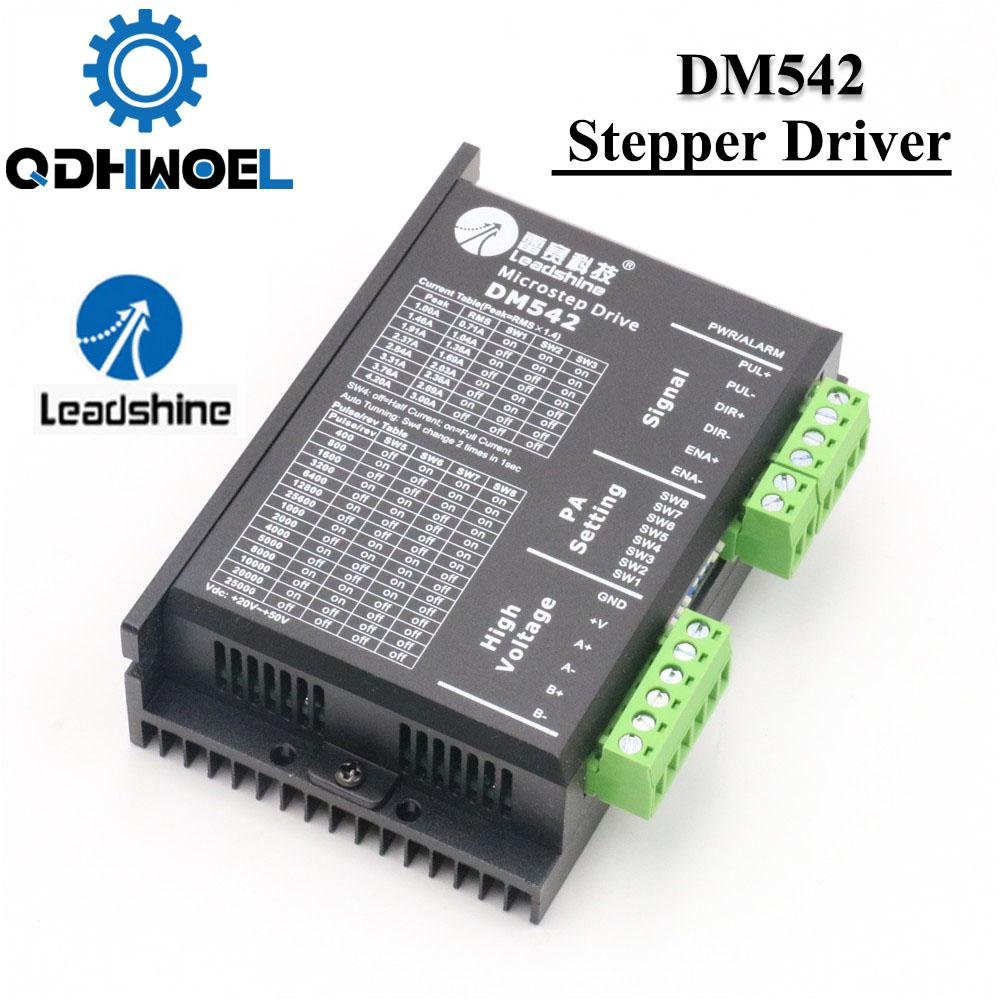 Leadshine 2 Phase Stepper Driver DM542 for Analog Digital Stepping Motor Controls | Shopee ...