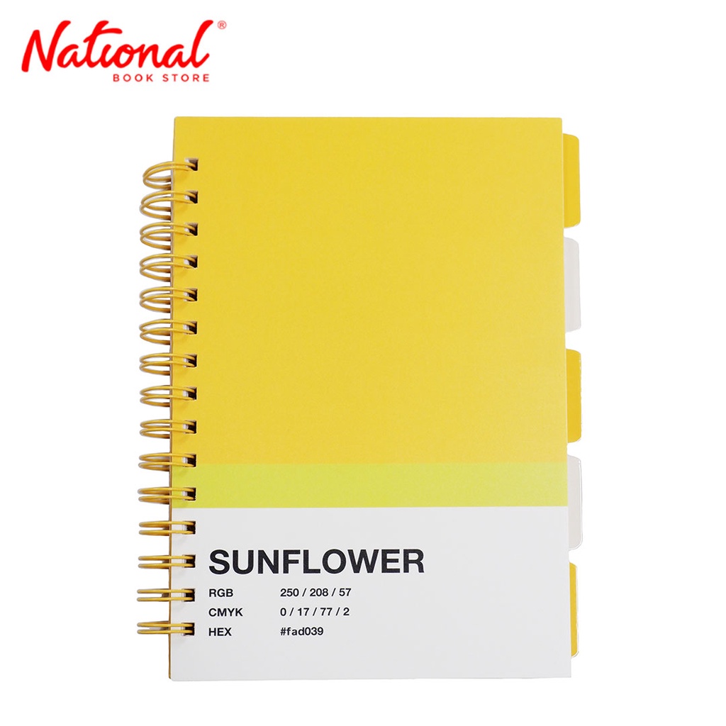 Premiere Notes 5-Subject Notebook Color Coded 6x8.5in Yellow 125s 70gsm ...