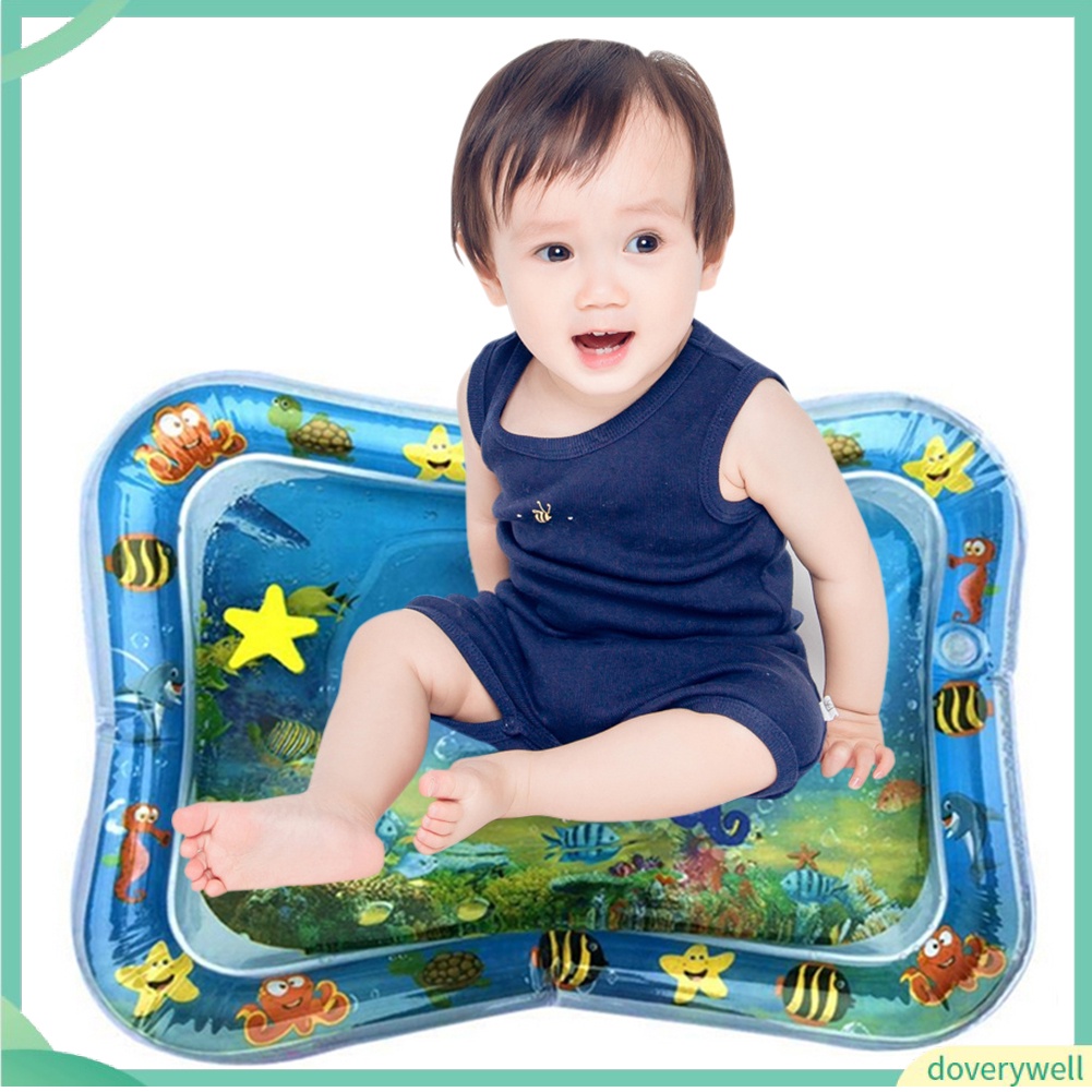 (Doverywell) Inflatable Water Mat Infant Toddler Tummy Time Play Pad ...