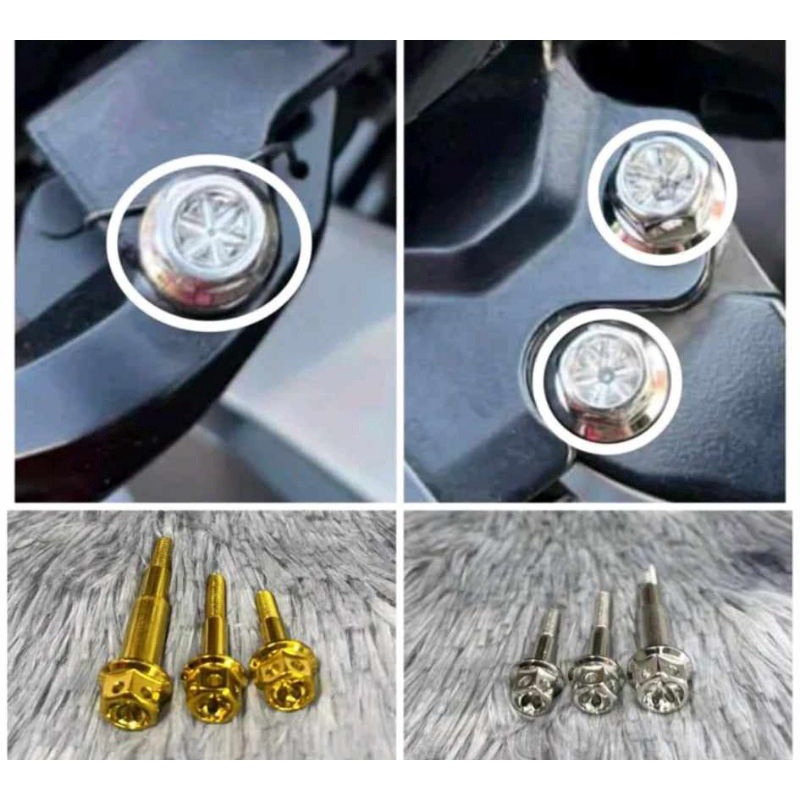 HENG Lever Bolts for Click 125 / 150 V1 / V2 & V3 (3 pcs) | Shopee ...