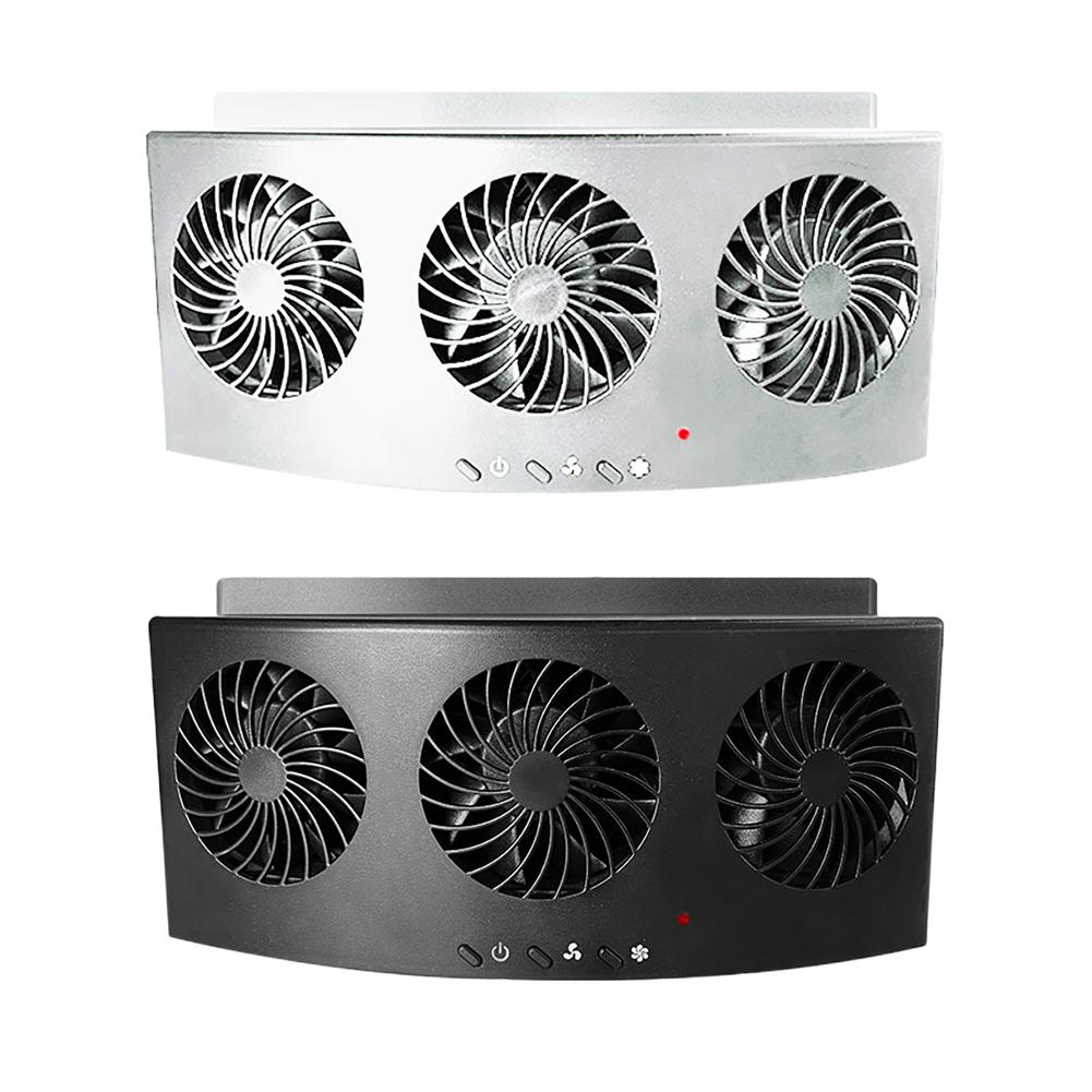 Car Exhaust Fan Three-Head Auto Interior Radiator USB 5V Air Circulator ...