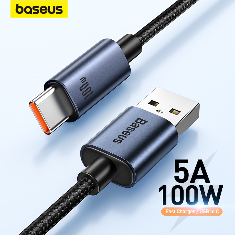 Baseus 6A USB Type C Cable Fast Charging USB C Charger Data Cable Wire ...
