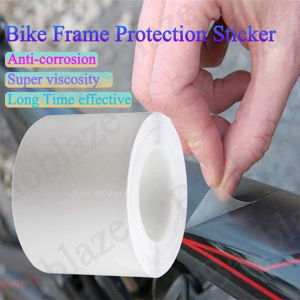 15X100CM Transparent Bike Sticker Frame Protection Stickers Tape 1M ...