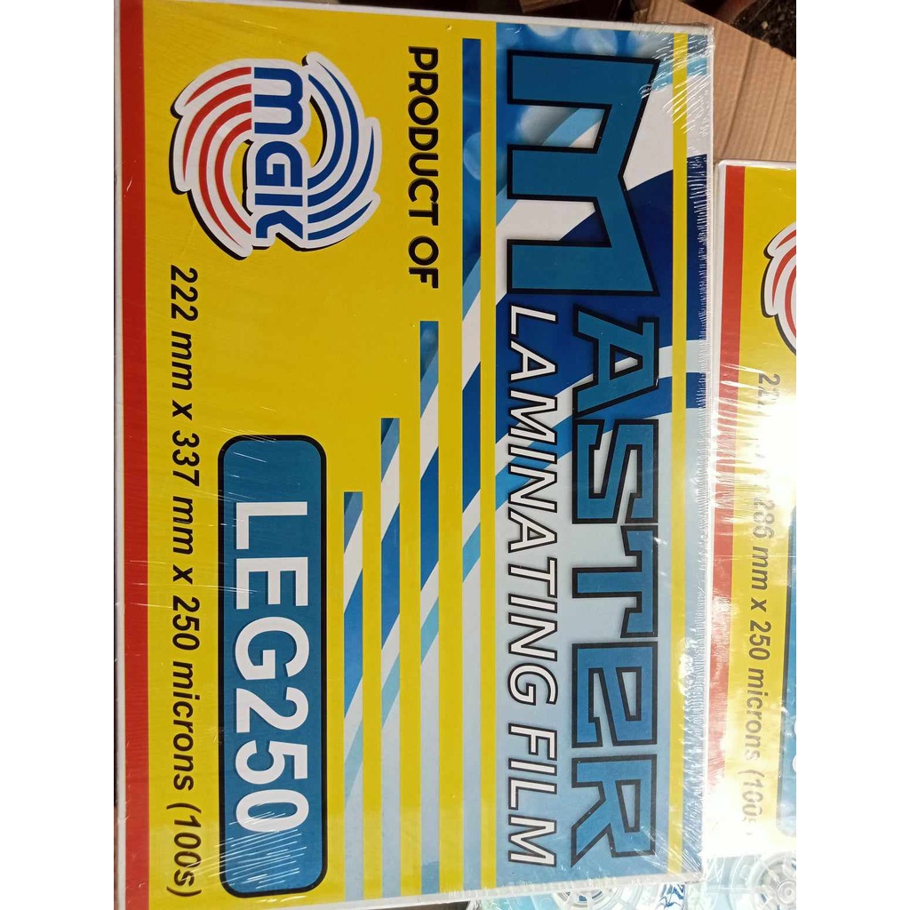 MASTER Laminating film LET250 | A4250 | LEG250 | Shopee Philippines
