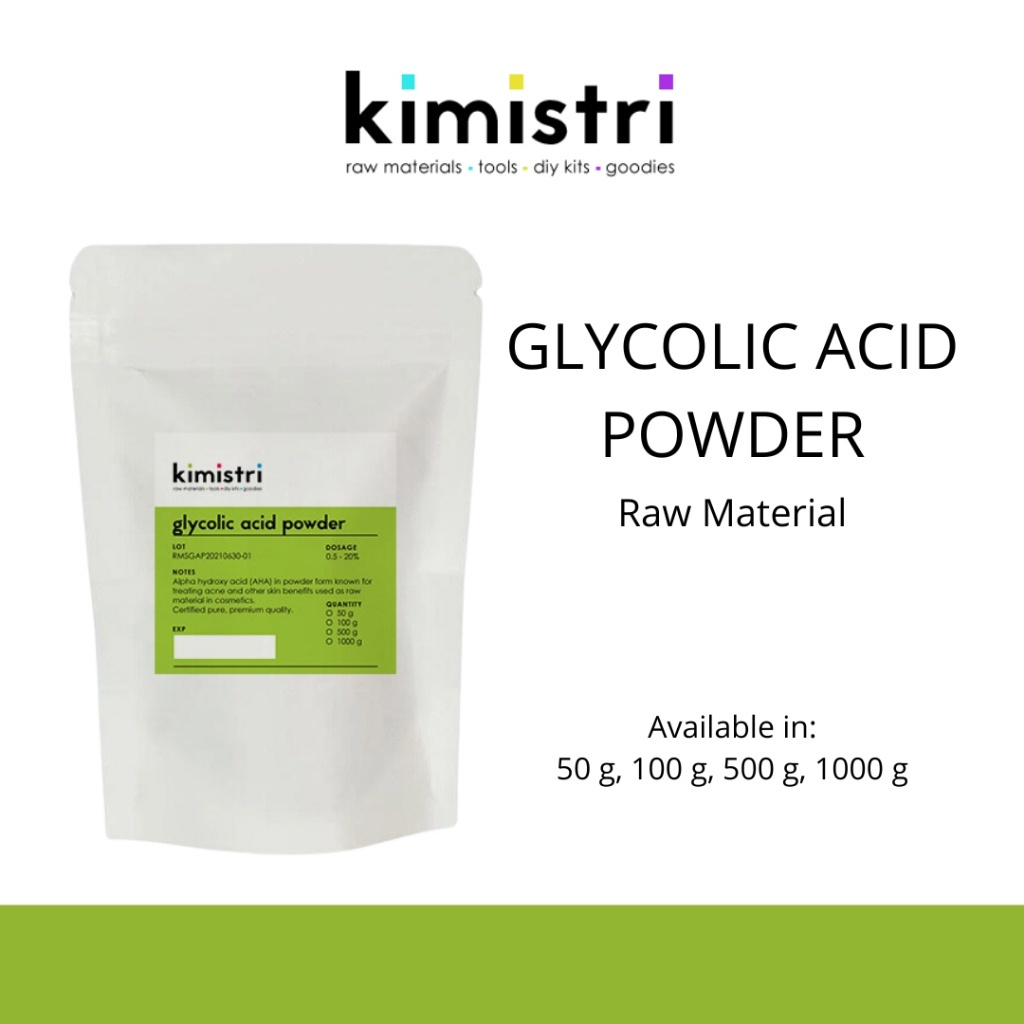 Glycolic Acid Powder alpha hydroxy acid (AHA) Raw Material Cosmetic ...