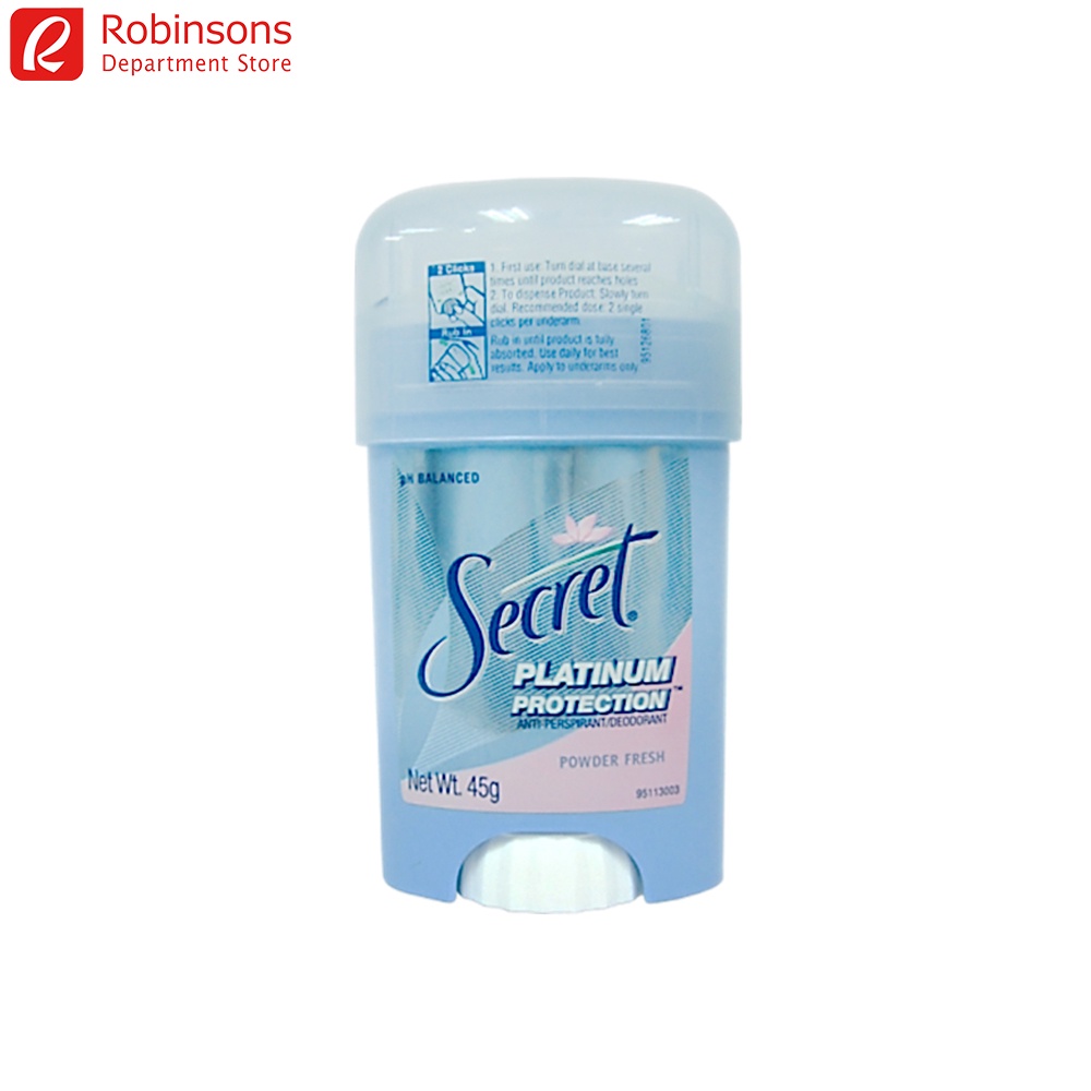 Secret Deodorant Platinum Cream Powder Fresh 45g | Shopee Philippines