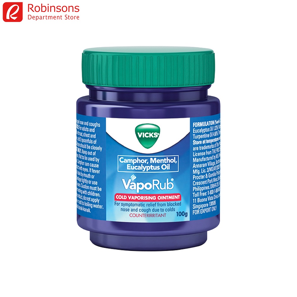 Vicks Vaporub (100g) | Shopee Philippines