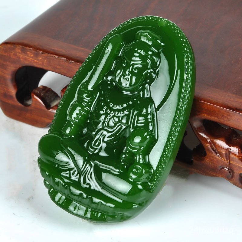 BE9P Xinjiang Hetian Jade Eight Guardian Buddha Amitabha Buddha Guanyin ...