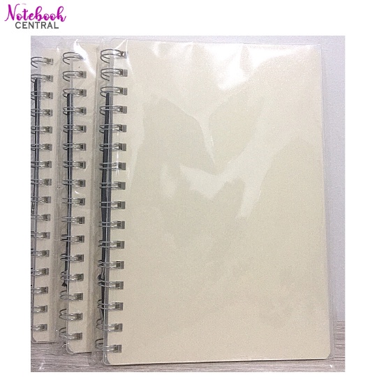 ♟Notebook Central Minimalist-Style Spiral Blank Notebook PVC Cover with ...