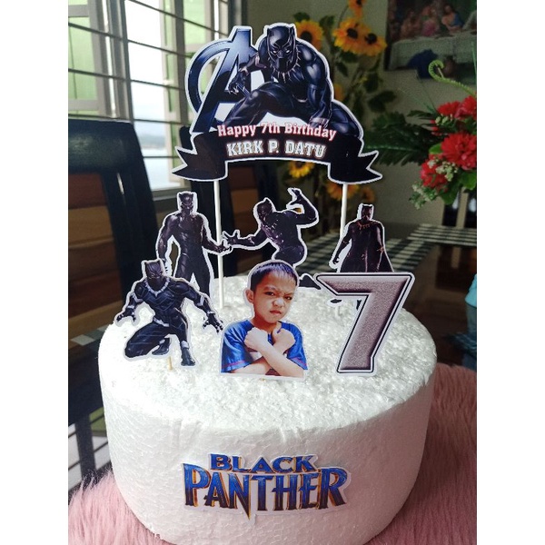 Black Panther theme cake topper | Shopee Philippines
