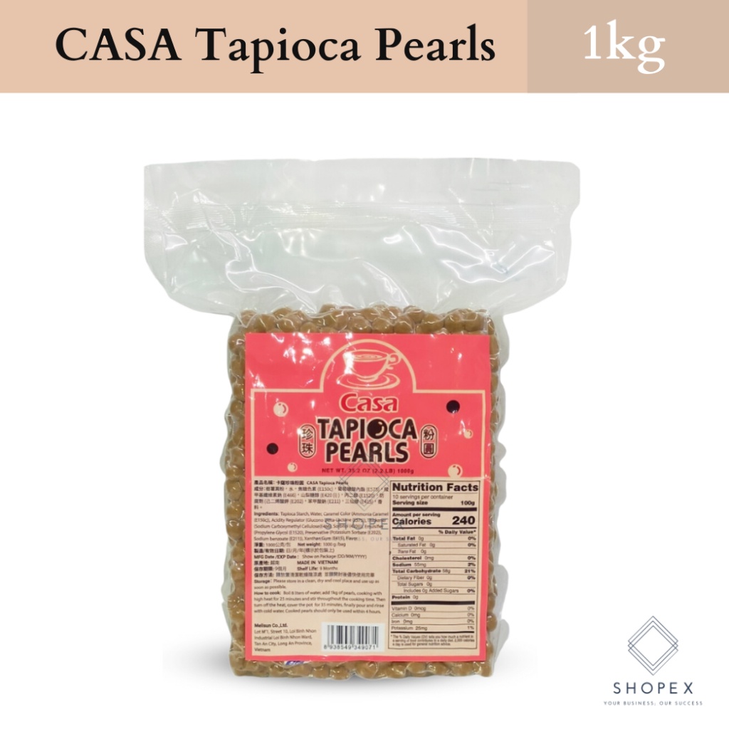 ™Casa Tapioca Pearls Boba Pearls 1kg / Sinkers /milk tea sinkers/ Boba Tea | Shopee Philippines