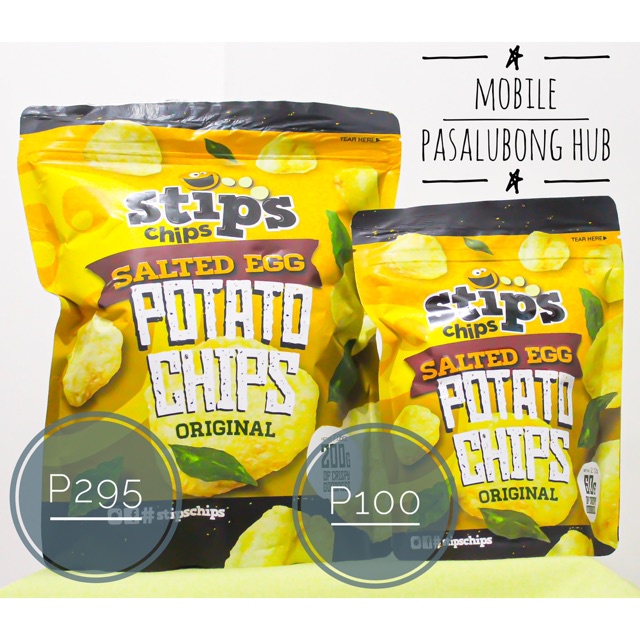 ☈Stips Chips Salted Egg Potato Chips Original | Shopee Philippines