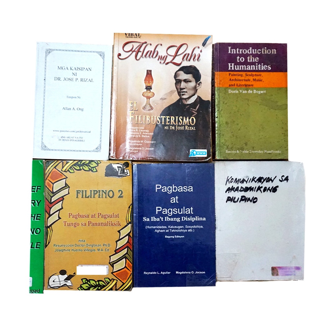 ☏Filipino, Ibong Adarna, El Filibusterismo, Jose Rizal Biography Books ...