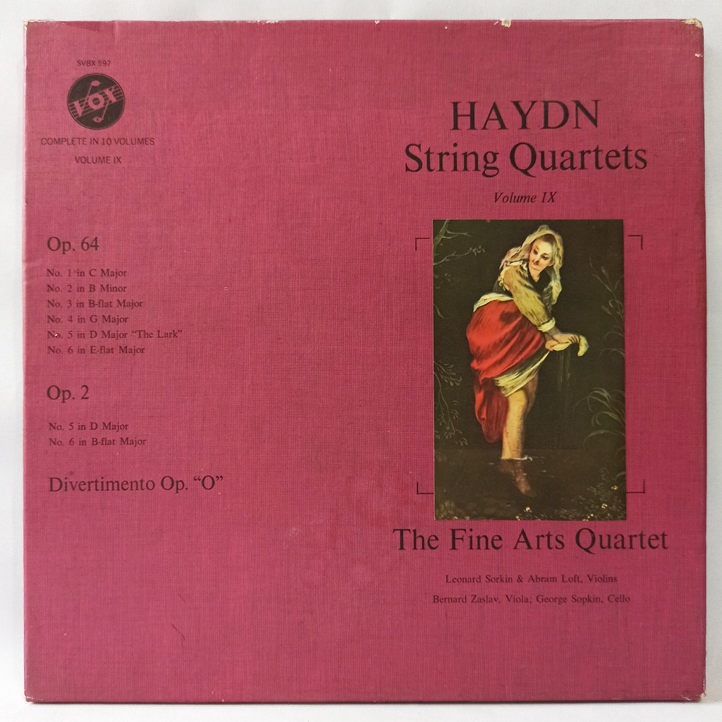 (Box Set, 3 LPs) Joseph Haydn - String Quartets Volume IX - Vinyl Record Plaka LP Album ...
