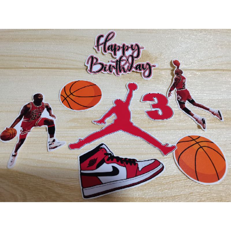 Cake topper (jordan themed set) | Shopee Philippines