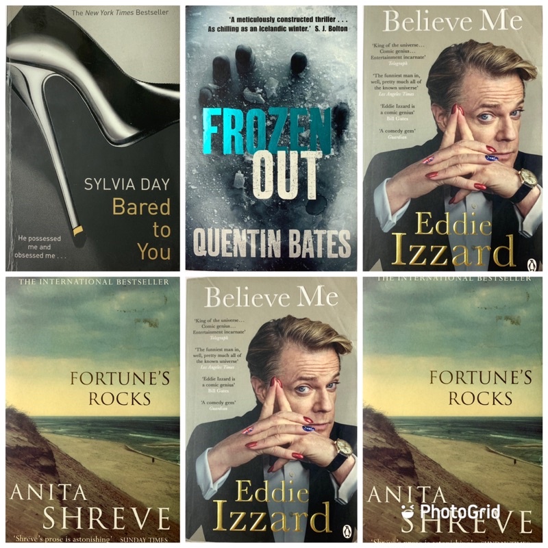 BIG PAPERBACK BOOKS by Quentin Bates / Sylvia Day / Eddie Izzard ...
