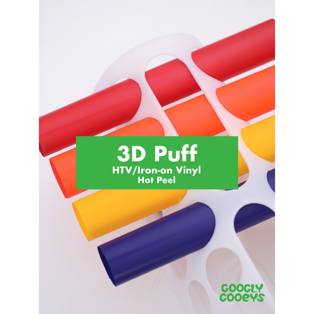 3D Puff HTV Heat Transfer Iron-on Vinyl Hot Peel | 10x12in Sheet for ...