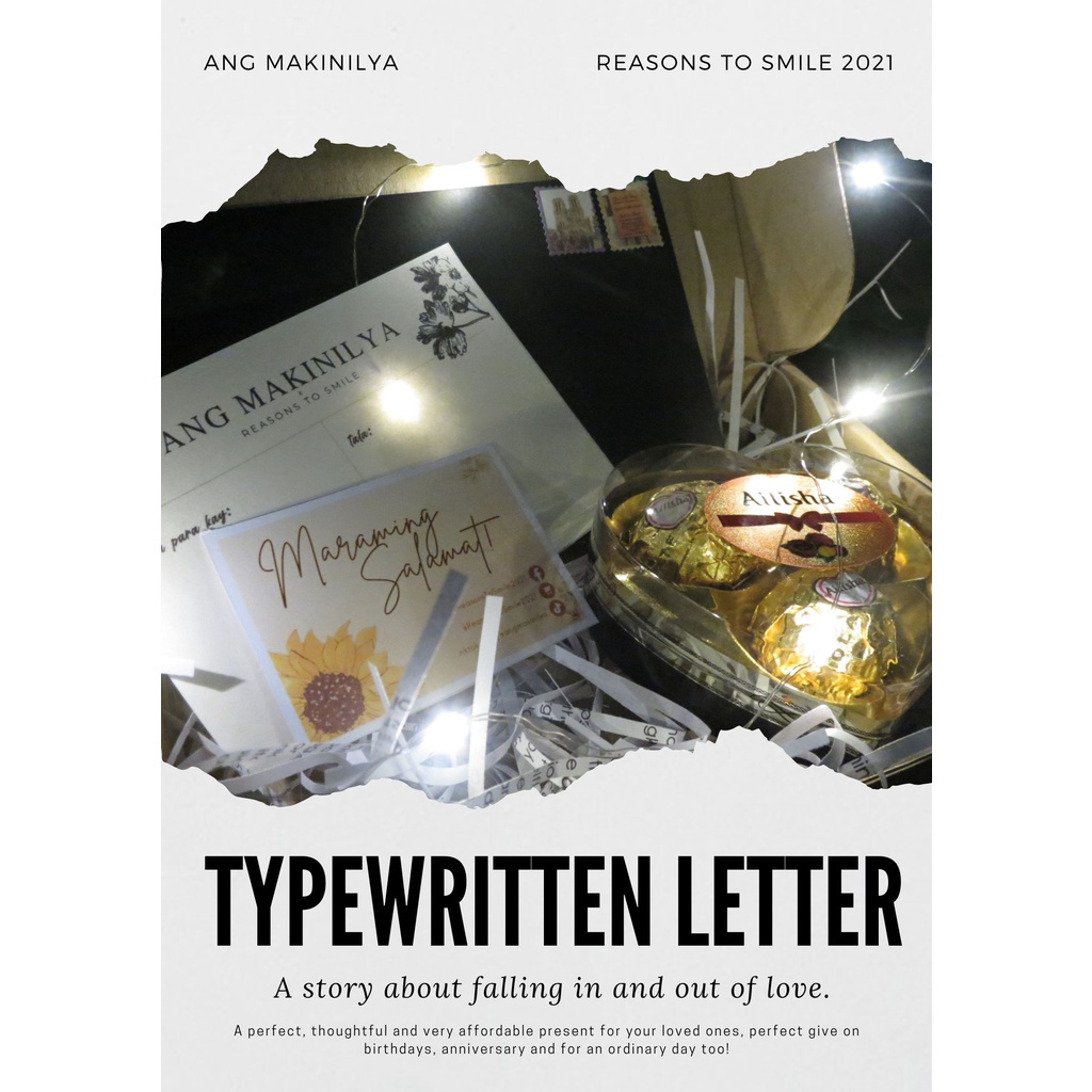⊙Ang Makinilya | TYPEWRITTEN LETTER | Shopee Philippines