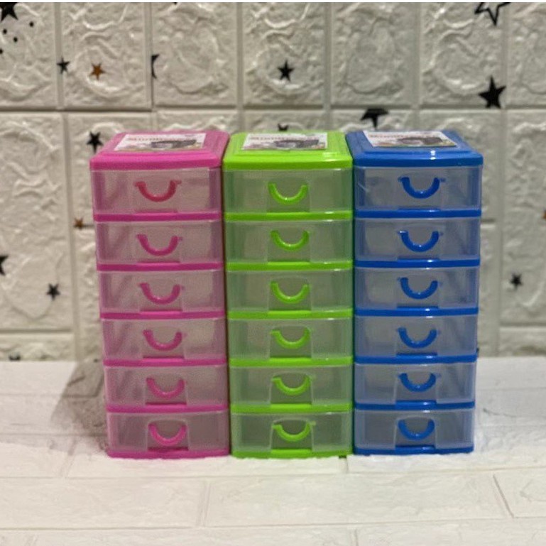 ﹊6 Layer Mini Drawer Locker Medicine Drawer Necklace Ring Jewelry ...