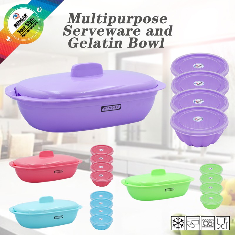 ┋Hqc Multi-Purpose Server Ware Food Storage Bowl Keeper With Gelatin ...