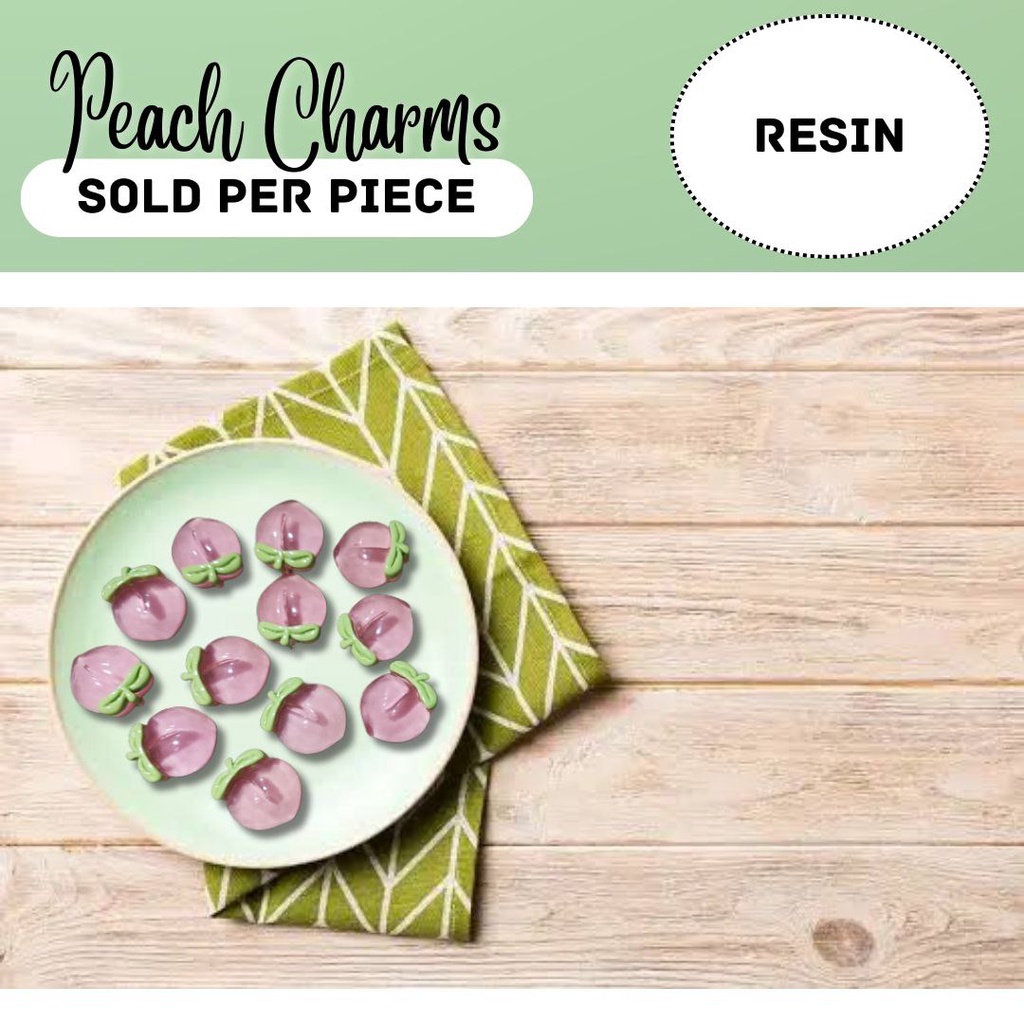 Peach Charms - 0711 - Pink - 17x20mm - DIY Decoden Project | Shopee ...