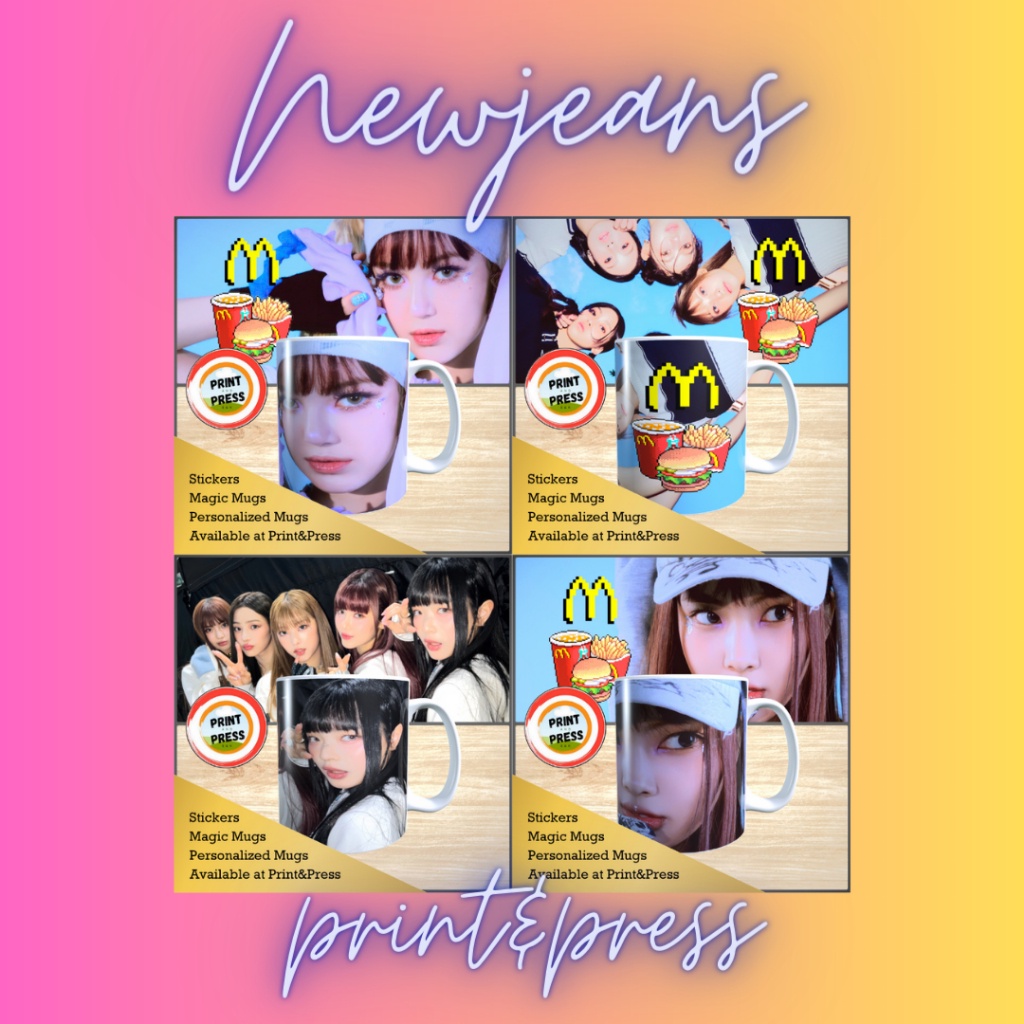 Newjeans Collection - Mcdo x NewJeans Mugs - Hanni Minji Haerin ...