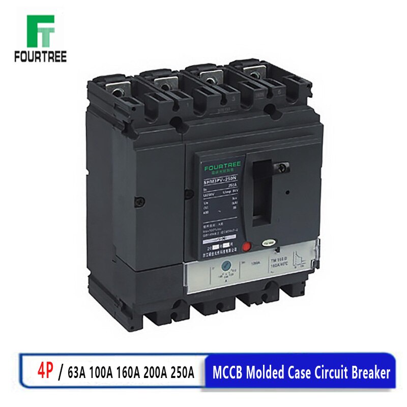 MCCB Moulded Case Circuit Breaker 4P 100N 160N 250N NSX Type Air Switch ...