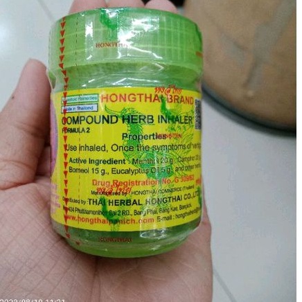 Hongthai Brand Compound Herb Inhaler | Shopee Philippines