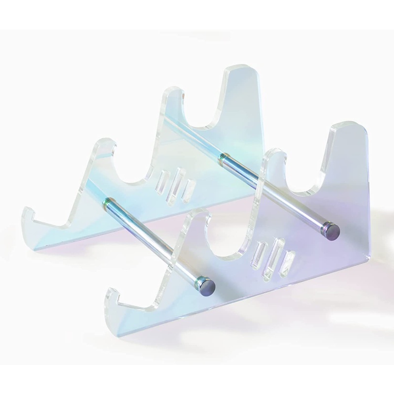3 Tiers Display Keyboard Holder Transparent Acrylic Keyboard Stand for ...