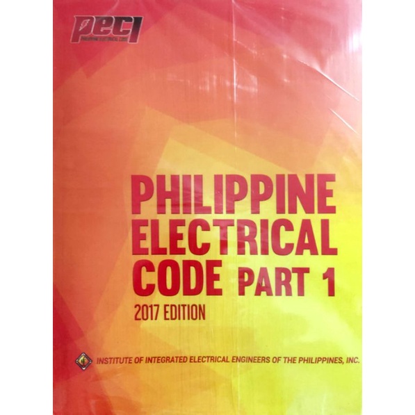 PHILIPPINE ELECTRICAL CODE PART 1 2017 Edition PEC | Shopee Philippines