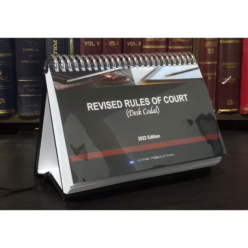 (Codal)Revised Rules of Court (Desk Codal) (2022 Edition) | Shopee ...