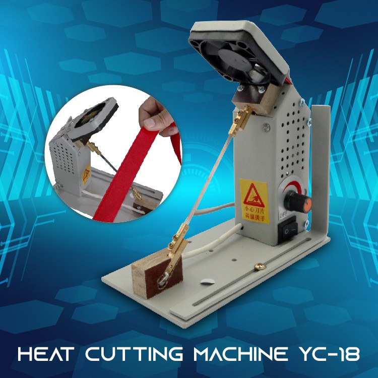 ₪Portable Heat Cutting Machine YC-18 ID Lace Cutter Satin Ribbon ...