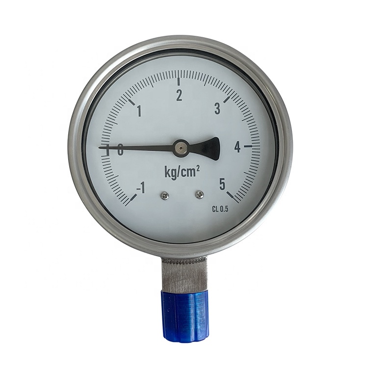 Anti-Vibration Low Pressure Millibar 100 Ds712 Pressure Gauge 500Psi ...
