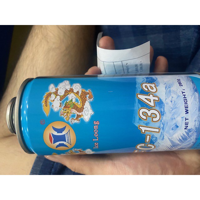 Freon R134A Refrigerant in can 280 grams (Sold w/valve or w/o valve ...