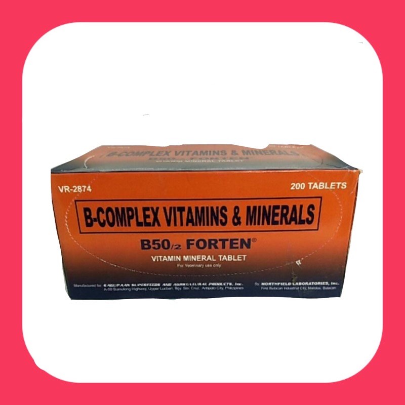 B50 (B-COMPLEX VITAMINS AND MINERALS ) 10 PIECES / 1 BANIG | Shopee ...