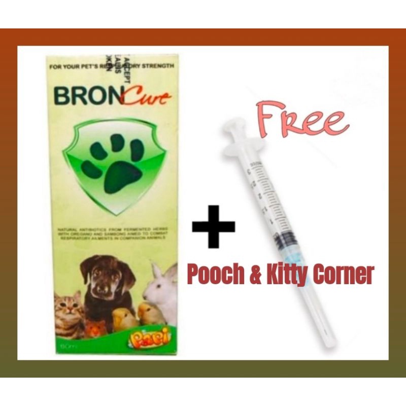 ♗Papi Broncure w/ FREE 3ml Syringe - For Cough and Colds of all Pets ...