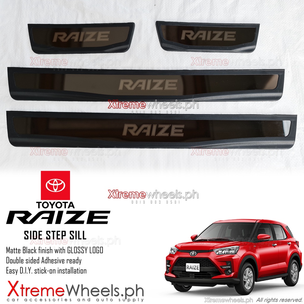 Toyota Raize 2022-2023 Door Step Protector / Side Stepsill / Step sill ...