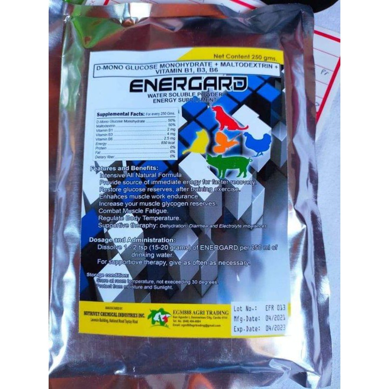 ENERGARD (Water Soluble Energy Supplement, Anti Heat Stroke and Anti ...