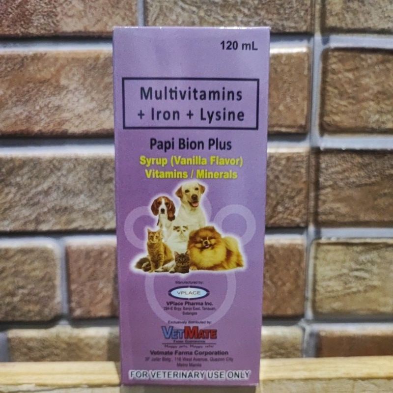 ﹊Papi Bion Plus Syrup for Dogs and Cats (Iron Supplement) | Shopee ...